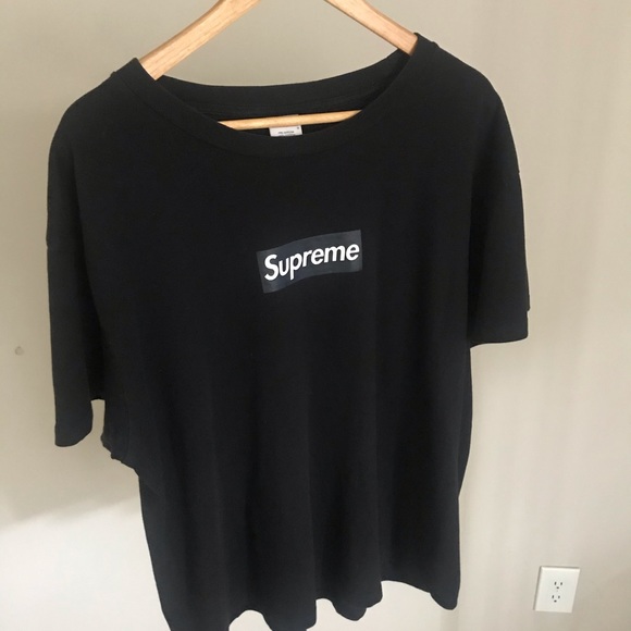Supreme | Shirts | Supreme Black On Black Box Logo Tee | Poshmark